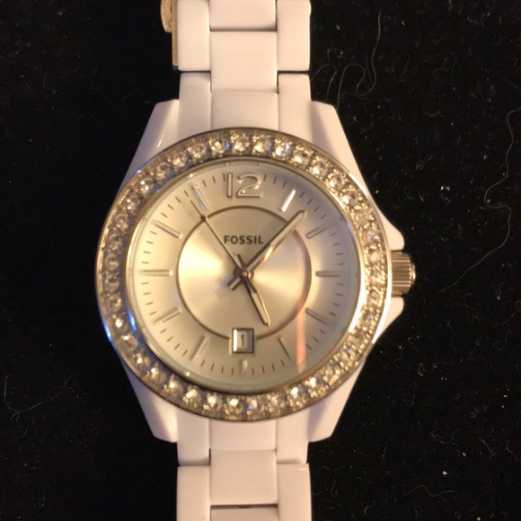 Jewelry | Original Fossil White Watch | Poshmark